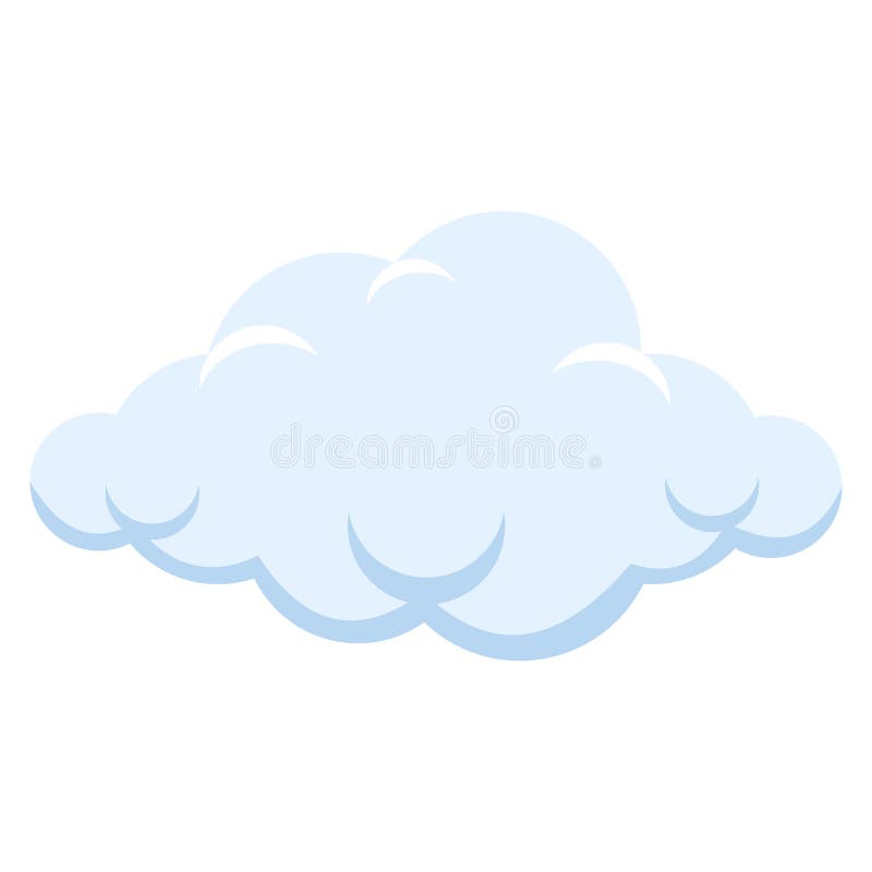 Cloud Vector Illustration stock vector. Illustration of cloudy - 332825787