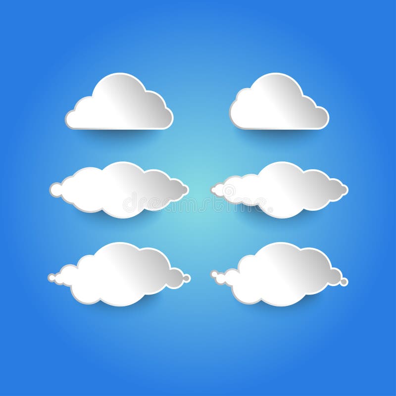 Cloud Vector Illustration Template Stock Vector - Illustration of ...