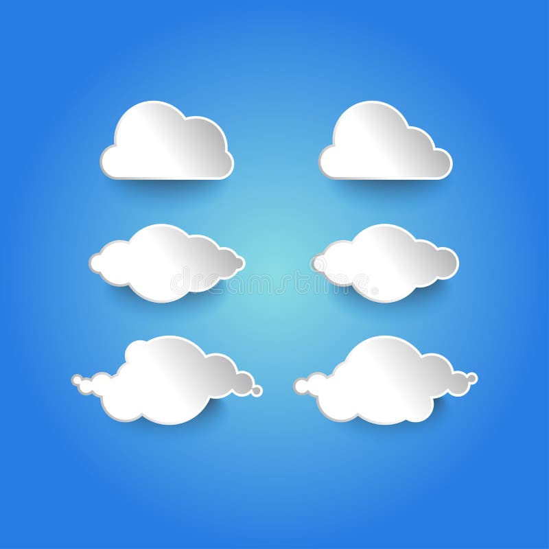 Cloud Vector Illustration Template Stock Vector - Illustration of ...