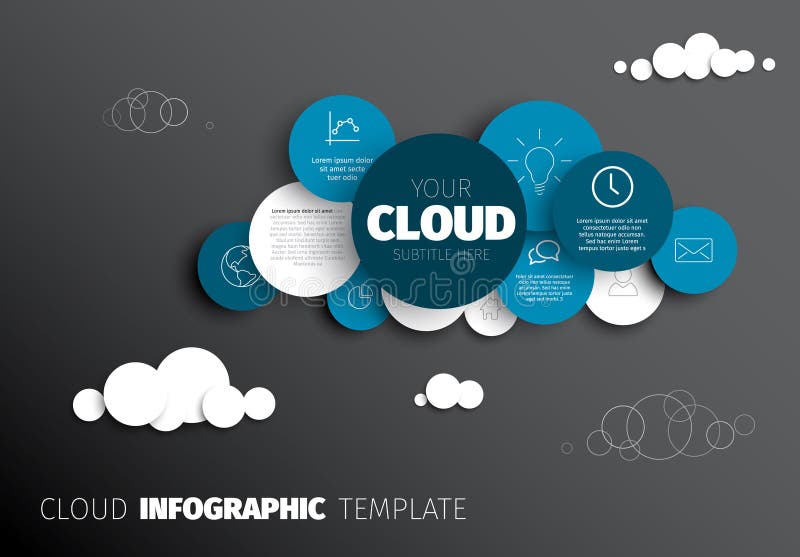 Cloud Storage - Vector Infographic Report Template Stock Vector ...