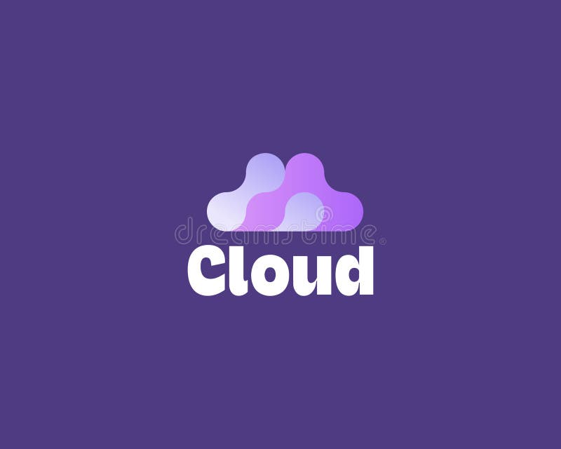 A Cloud Vector Logo Design. Creative Download Data Sign Stock Vector ...