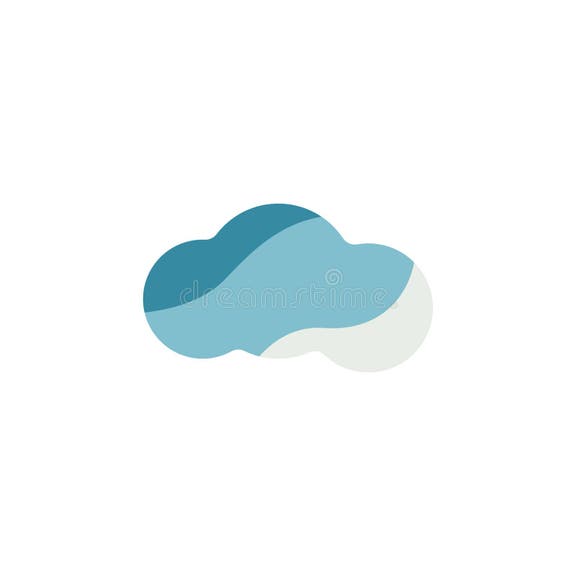 Cloud Vector. Stylish Colored Cloud. Logo for Cloud Storage Vector ...