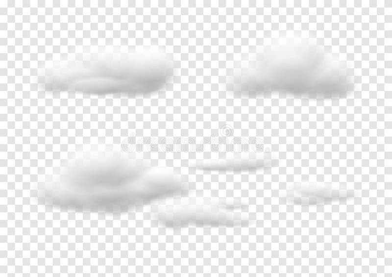 Cloud Vectors Isolated on Transparency Background Ep67 Stock Vector ...