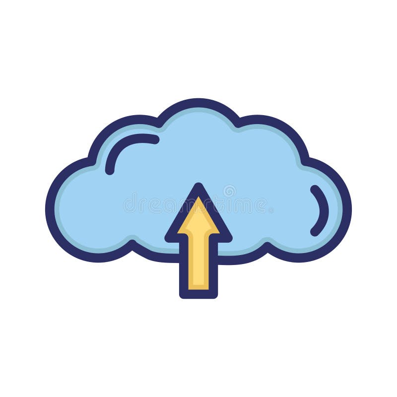 Cloud, Weather, Arrow, Up Fully Editable Vector Icon Stock Vector ...
