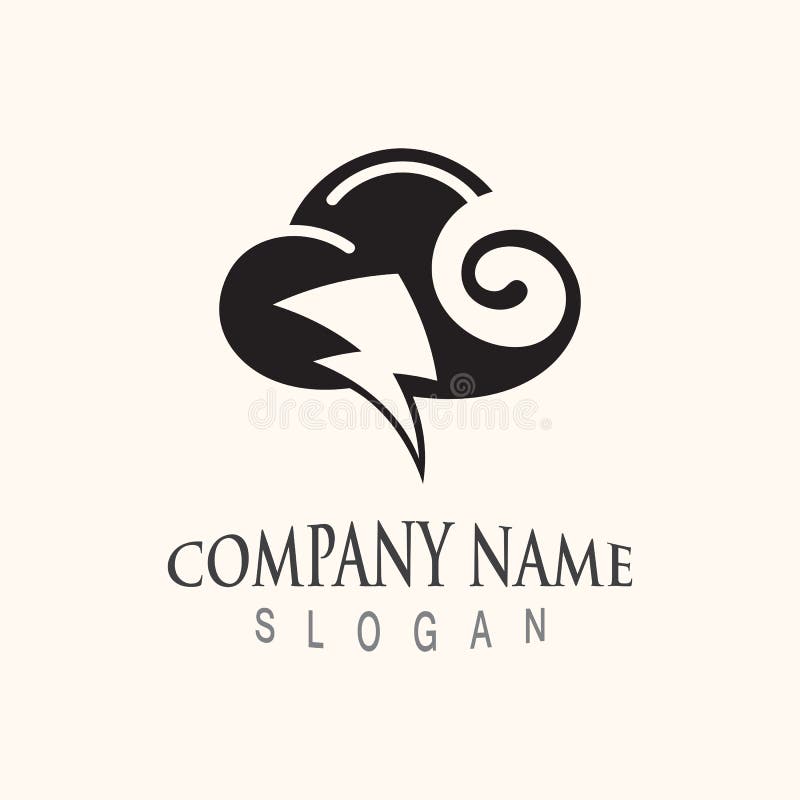 Cloud Weather Forecast Logo Template Vector Illustration Design Stock ...