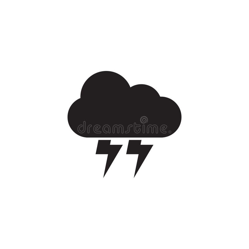 Cloud Weather Icon Black White Solid and Outline Stock Vector ...