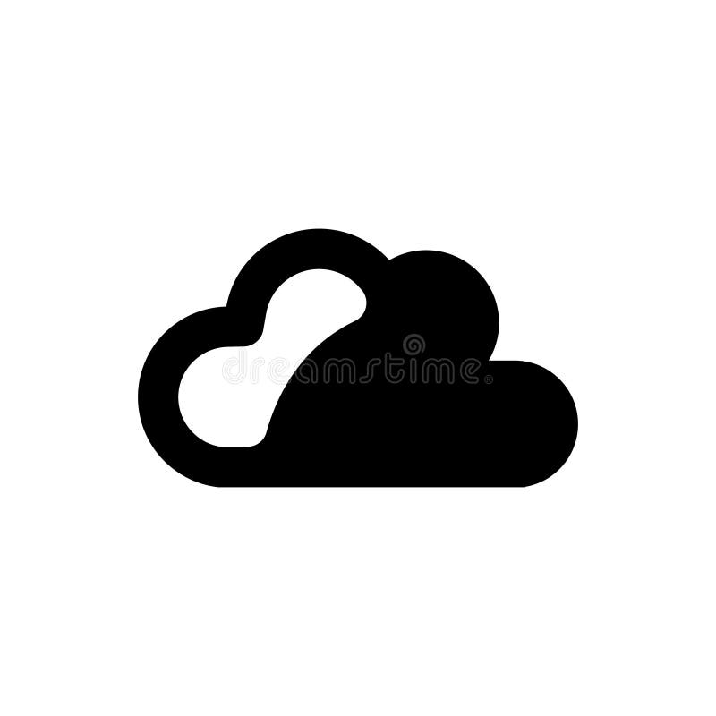Cloud weather icon stock vector. Illustration of forecast - 230674734