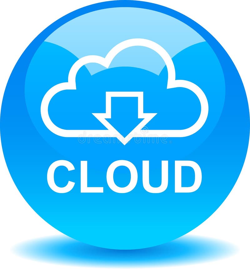 Cloud web icon button stock vector. Illustration of buttons - 119130781