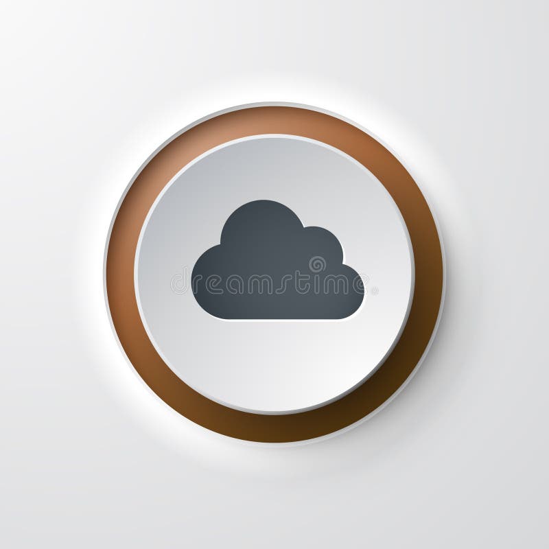 Cloud web icon stock illustration. Illustration of information - 113804701