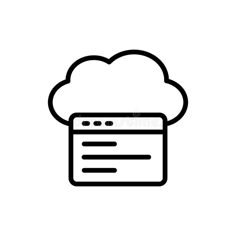Cloud, Web Site Icon. Simple Line, Outline Vector Elements of Internet ...