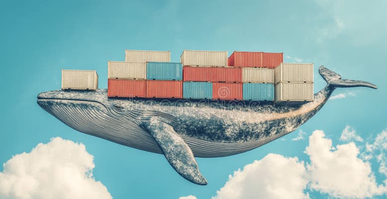 The Cloud Whale is Shown with Stacked and Grouped Containers, Illustrating Concepts Related To ...