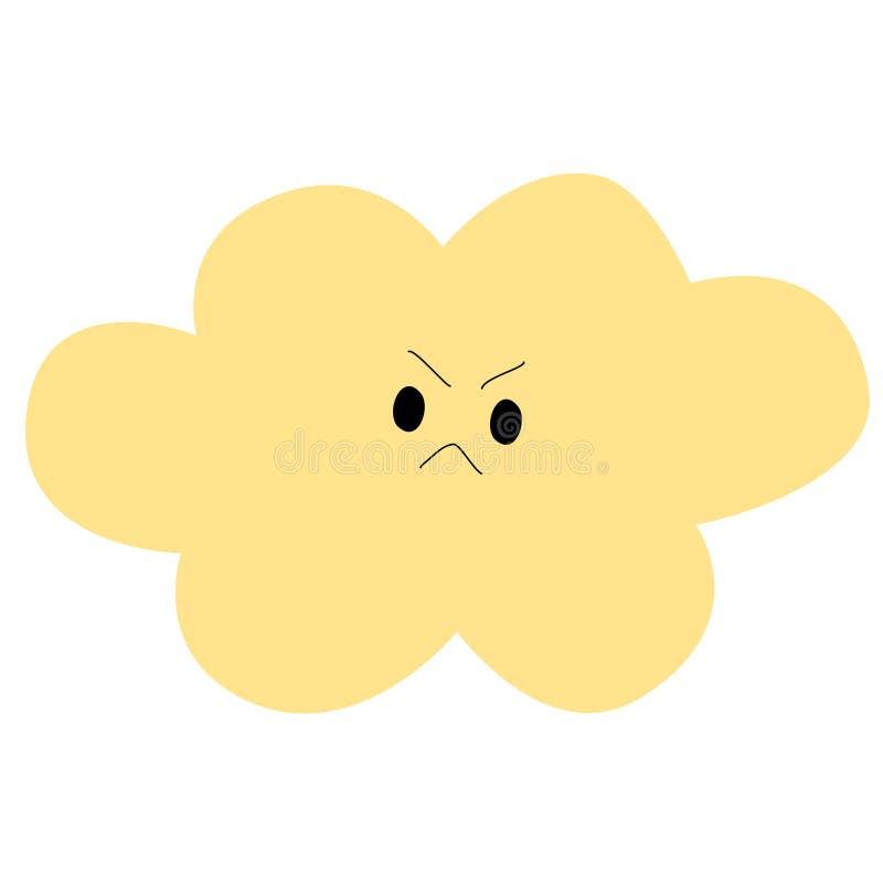 Cloud Yellow for Decoration , Design , Background Stock Vector ...