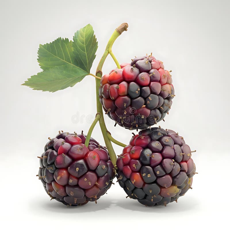 Cloudberries Closeup in the Air Isolated on White Background Stock ...