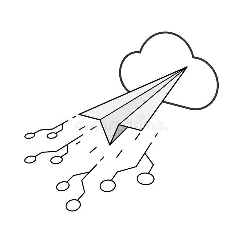 Cloud Communication Illustration Stock Vector - Illustration of ...