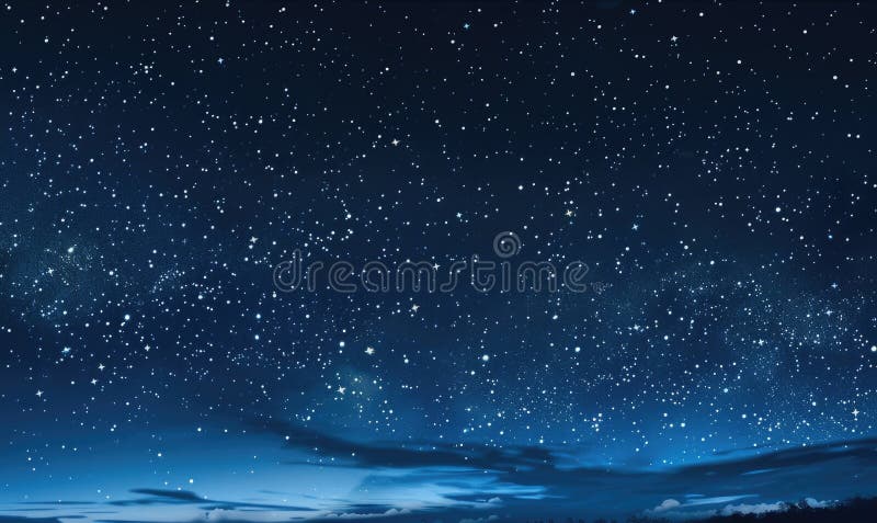Cloudless Night Sky with a Scattering of Stars Stock Image - Image of deep, bright: 317559381
