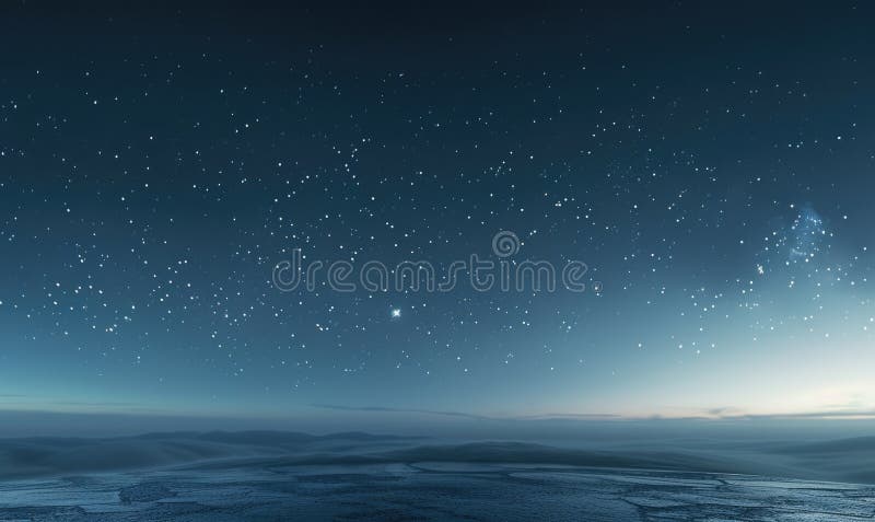 Cloudless Night Sky with a Scattering of Stars Stock Illustration - Illustration of abstract ...