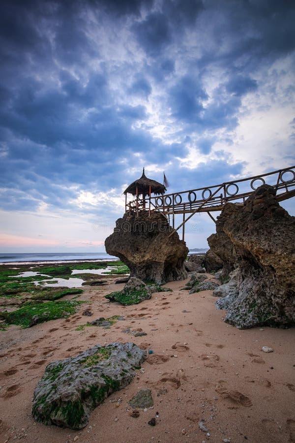 The Cloudly Sky from Watulawang Beach Stock Photo - Image of beach ...
