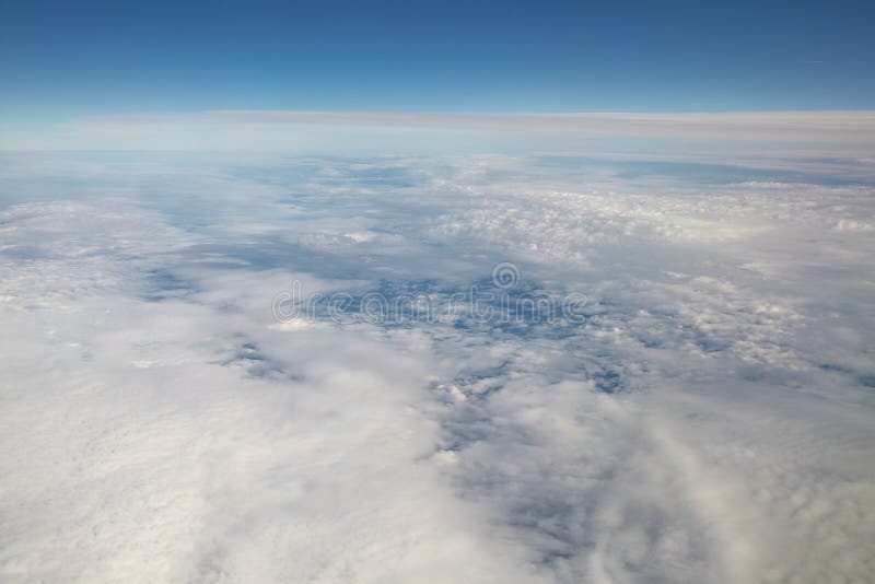 Clouds from above stock image. Image of journey, altitude - 203531309