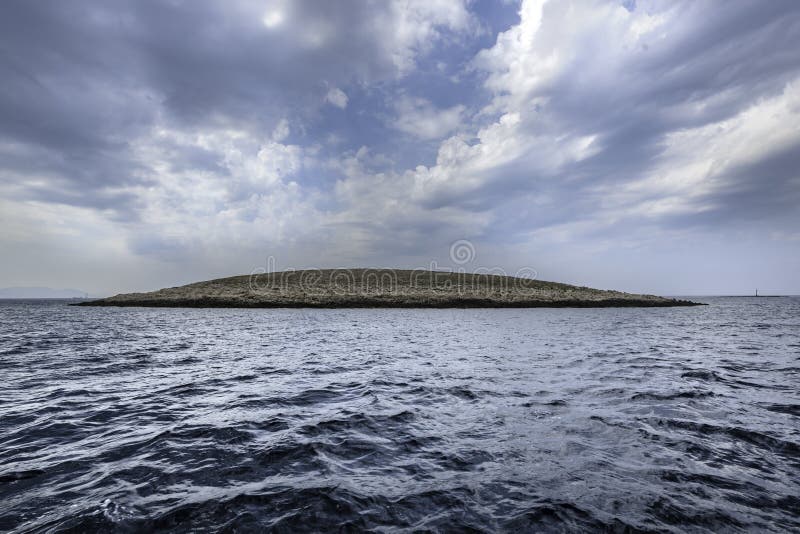 Clouds Above an Island in the Mediterranen Stock Photo - Image of ...