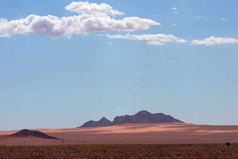 Clouds Above the Namibian Desert Stock Photo - Image of namibian, road ...
