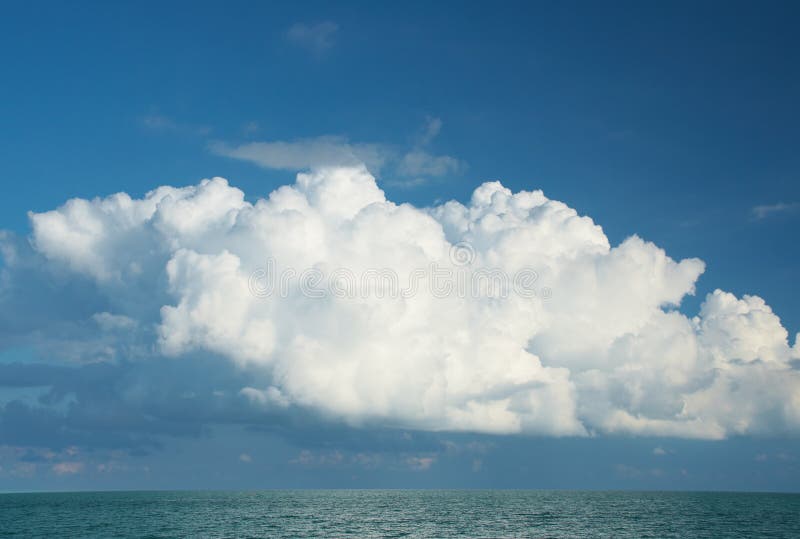 Clouds above the sea stock image. Image of nature, summer - 12618767