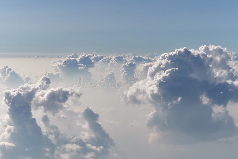 Clouds from above stock image. Image of cruising, panorama - 181551973