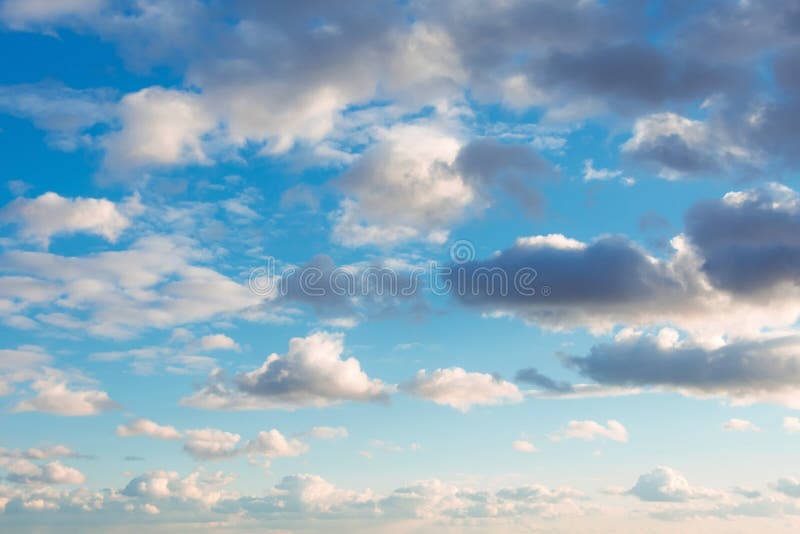Clouds in the Afternoon in the Sky Changes in Weather Stock Photo ...