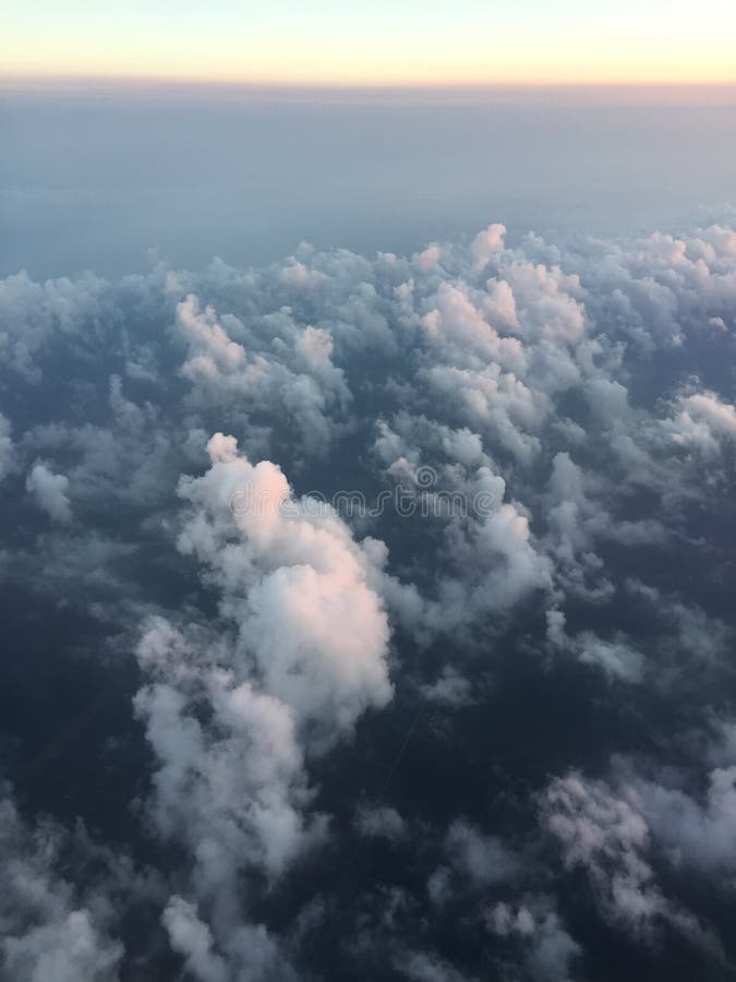 Clouds stock image. Image of skyland, clouds, airplane - 75241795