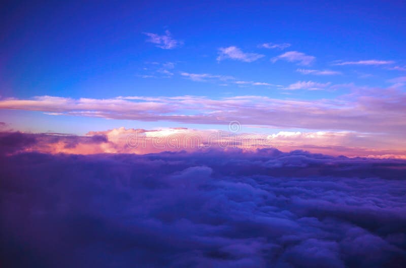 Clouds from an airplane stock photo. Image of flight - 48266394