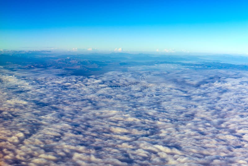 Clouds from an airplane stock photo. Image of covered - 48266428
