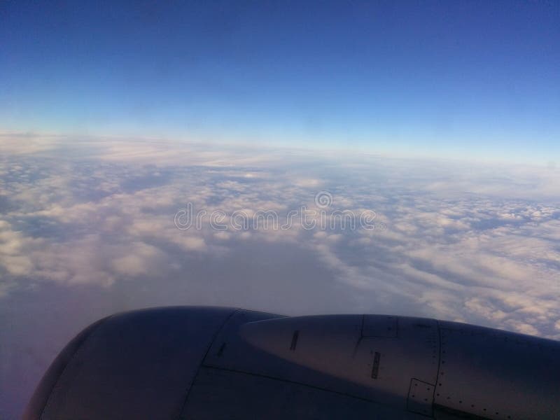 Out Jet Window Jet Engine in Air Stock Photo - Image of taking, skies ...