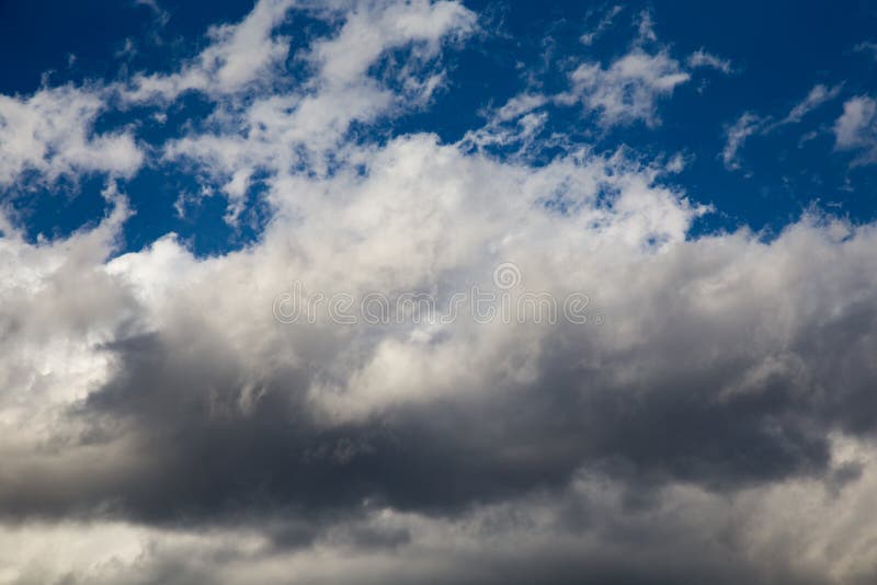 Thick Clouds Around a Small Rain Shower Stock Photo - Image of clouds ...