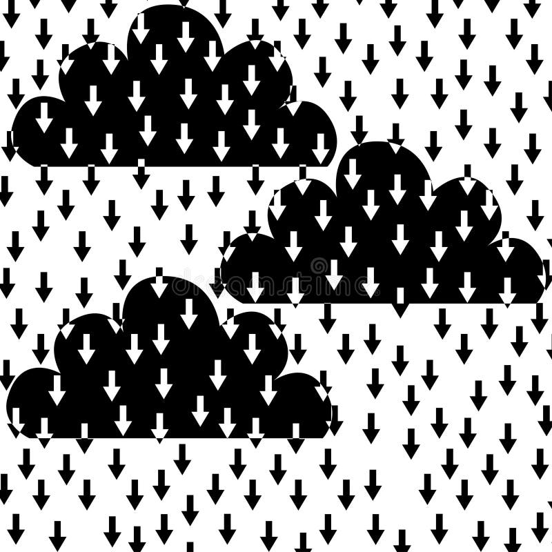 Clouds and arrows stock vector. Illustration of dark - 43630665