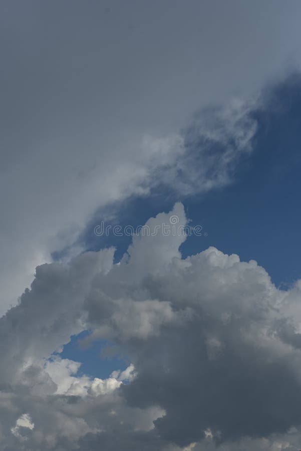 Clouds As Seen from the Ground Stock Photo - Image of seasonal, aerial ...