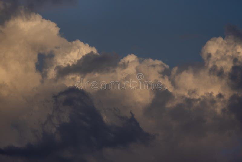 Clouds Background with Dense Clouds and Sky Stock Image - Image of ...