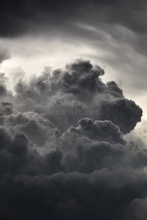 Clouds Background. Dramatic Grey Clouds Stock Image - Image of ...