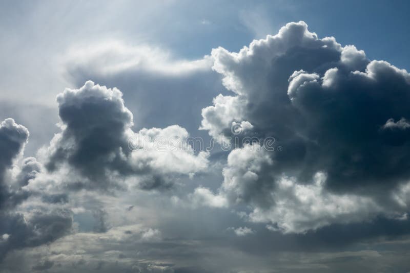 Sun backlit clouds stock photo. Image of blue, noon, cloudy - 5509072