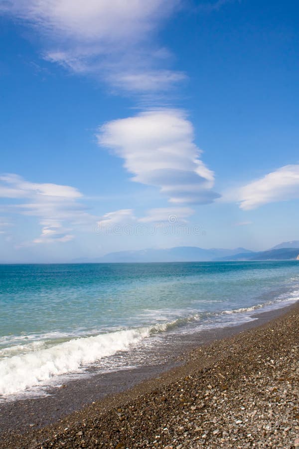 Clouds at the beach stock image. Image of limpid, color - 11102615