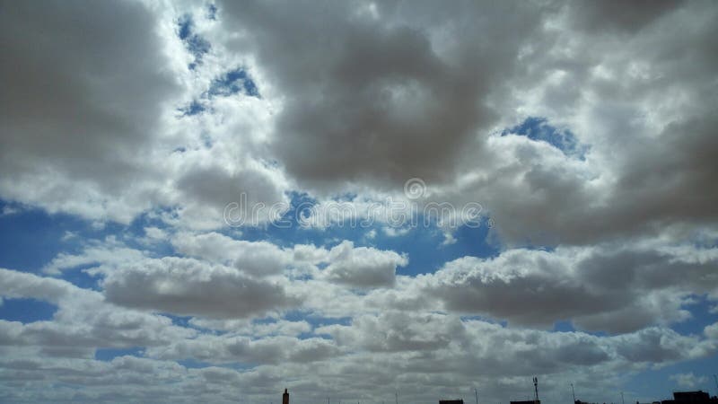 Clouds at the Beginning of October with Rain in the African Sahara ...