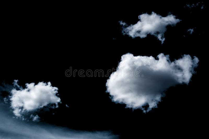 Clouds on black background stock image. Image of clouds - 97840813