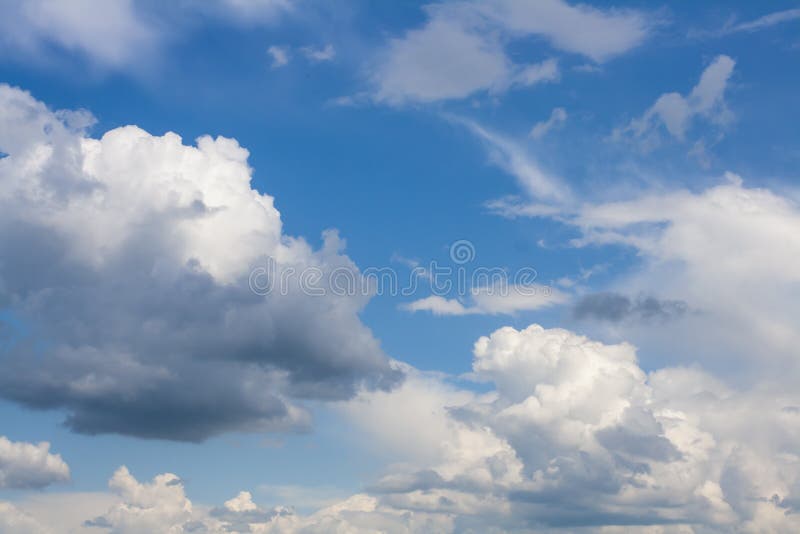 Clouds in the Blue Heaven. Sky Background Stock Photo - Image of ...