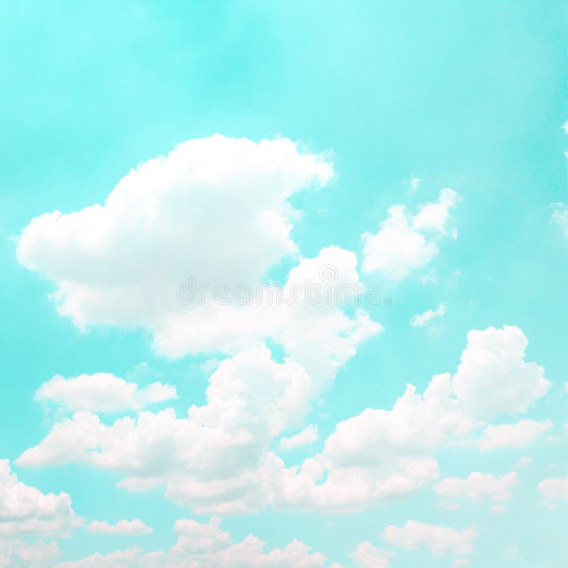 Clouds with Blue Sky Background.-Vintage Color Tone. Stock Photo ...