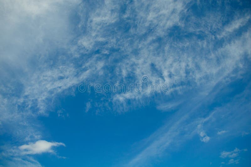 Clouds in the Blue Sky, Blue Sky on Good Weather Day Stock Image ...