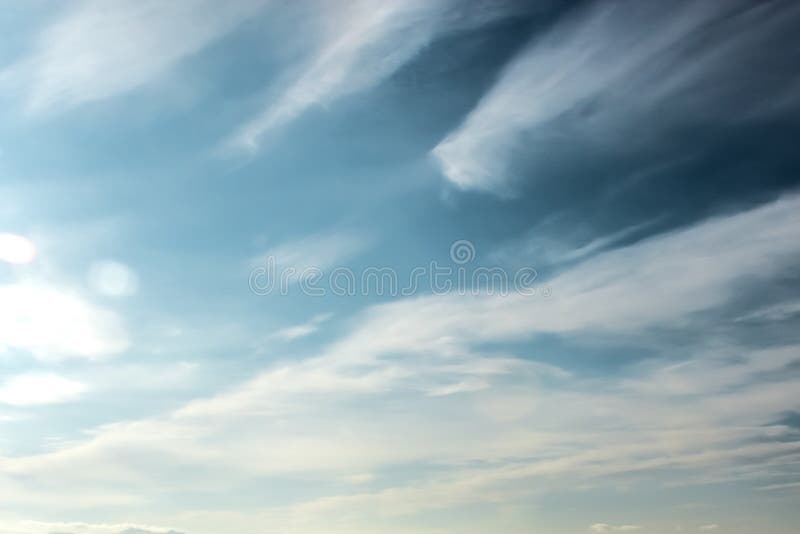 Clouds in the Blue Sky on a Bright Cloudy Day Stock Image - Image of ...
