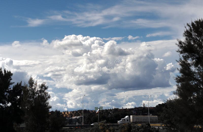 Clouds in Blue Sky, Climate Concept Stock Image - Image of sunny ...