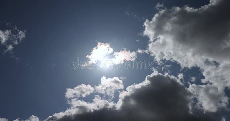 Clouds in the Blue Sky in Cloudy Windy Weather Stock Footage - Video of ...
