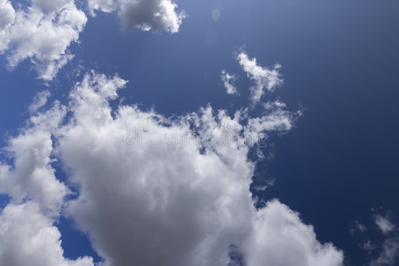 Clouds in the Blue Sky in Cloudy Windy Weather Stock Image - Image of ...