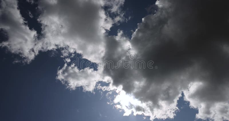 Clouds in the Blue Sky in Cloudy Windy Weather Stock Video - Video of ...