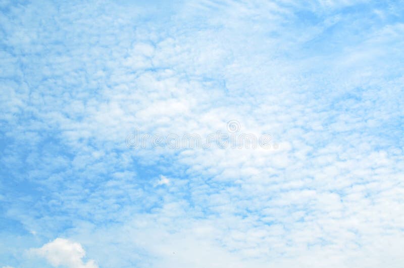 Clouds in the Blue Sky. Environment, Atmosphere. Stock Photo - Image of ...