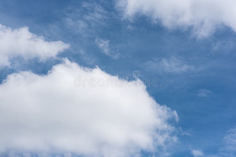 Clouds on a Blue Sky on a Partly Cloudy Day Stock Photo - Image of ...